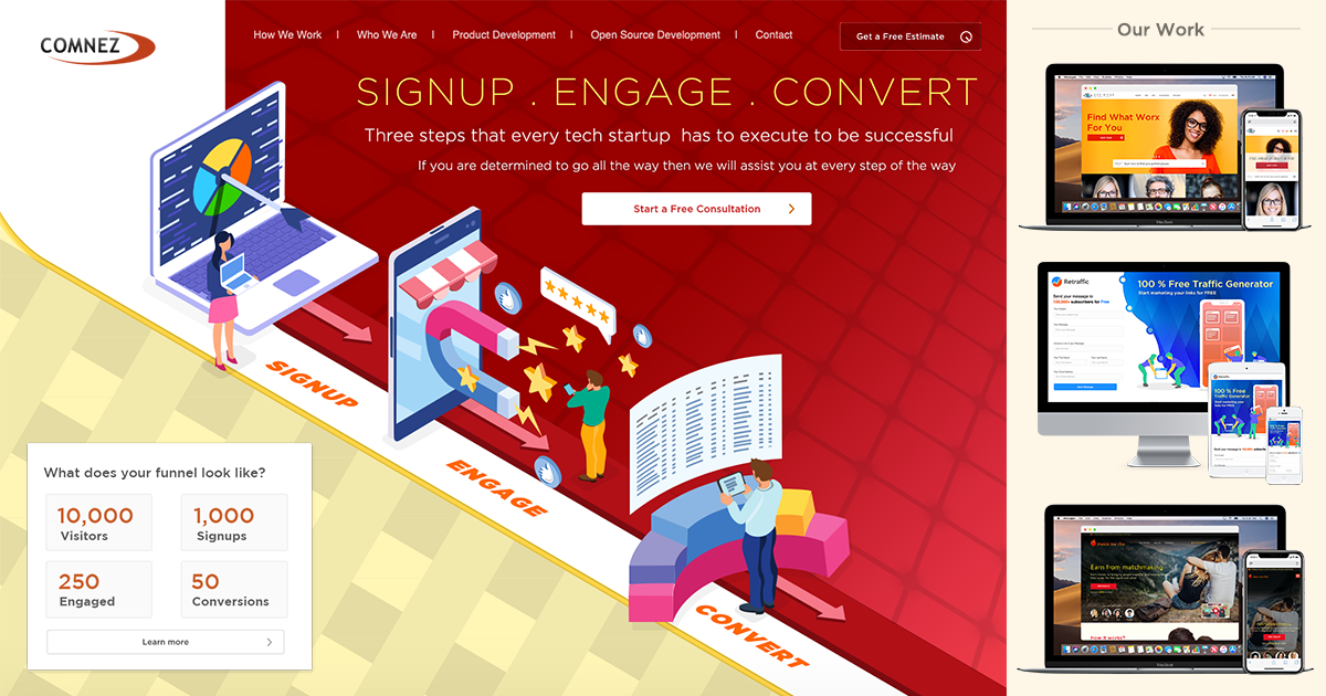 Comnez Inc | Experts in Building & Scaling Startups | Get Free Development Estimate